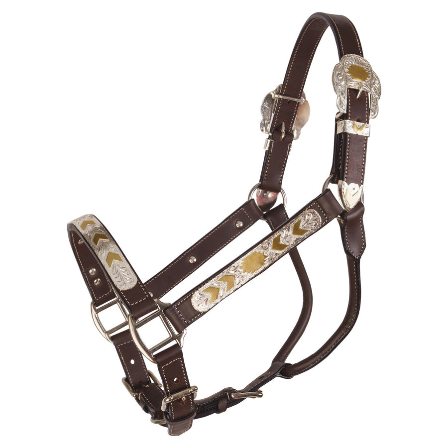 Schneiders® Phoenix II Silver Show Halter with Lead